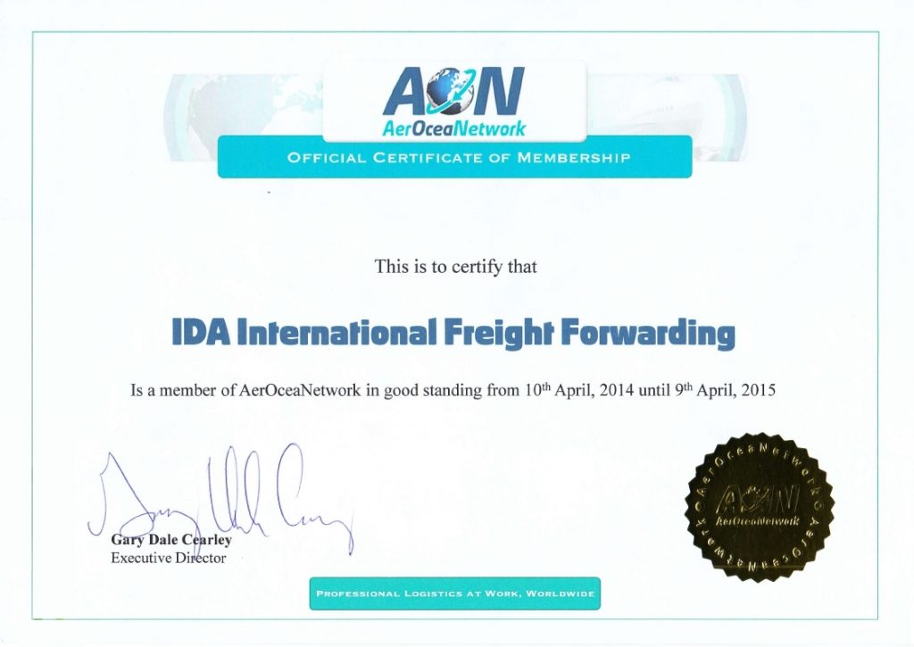 Documents & Certificates – İda Freight
